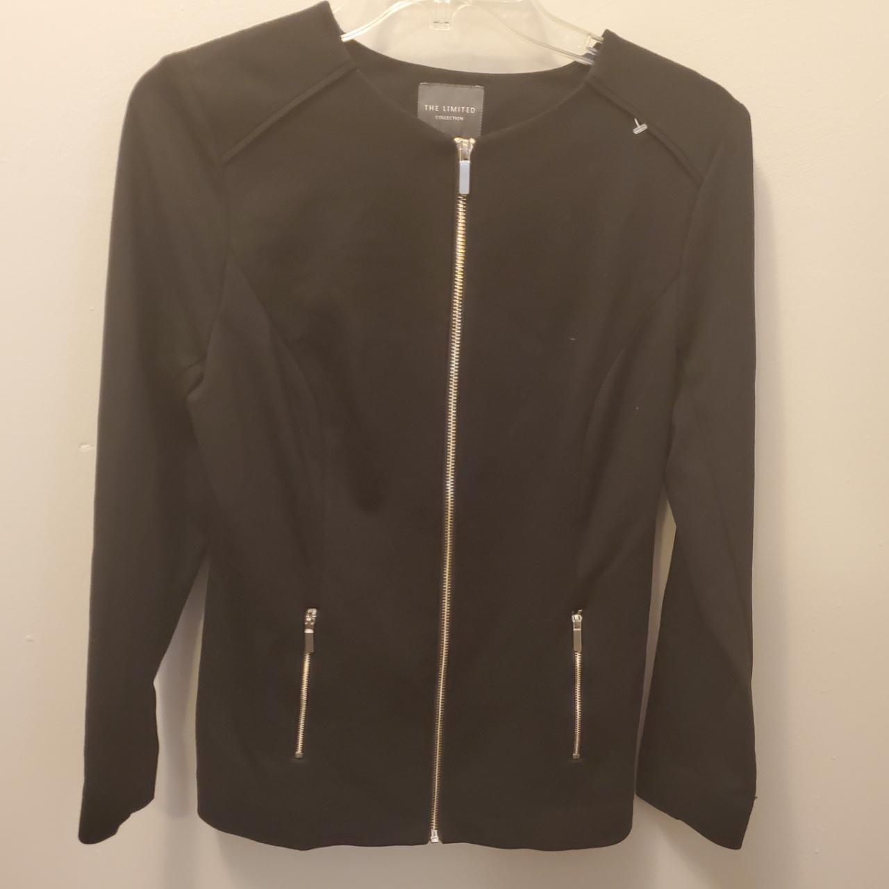 Women's The Limited Collection Gold Zip Jacket... - Depop