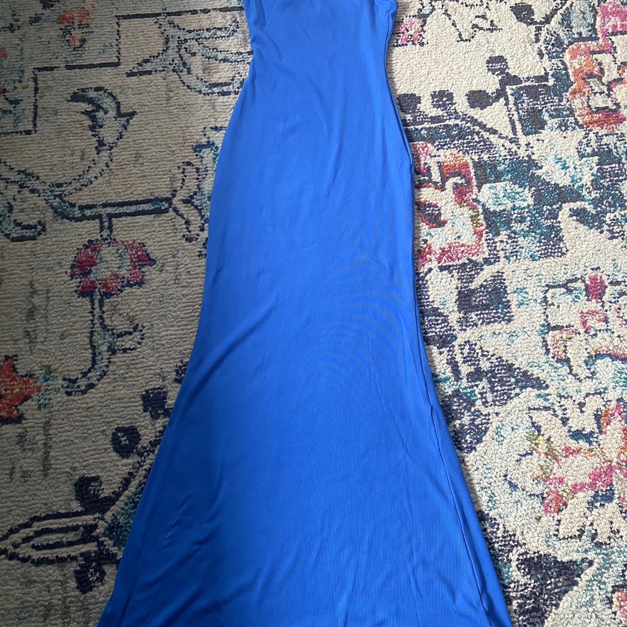 Blue wild fable maxi dress Size xs Skims dupe Open... - Depop
