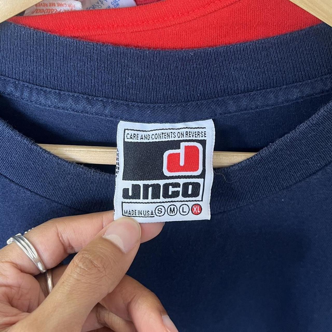 JNCO Men's Navy T-shirt | Depop