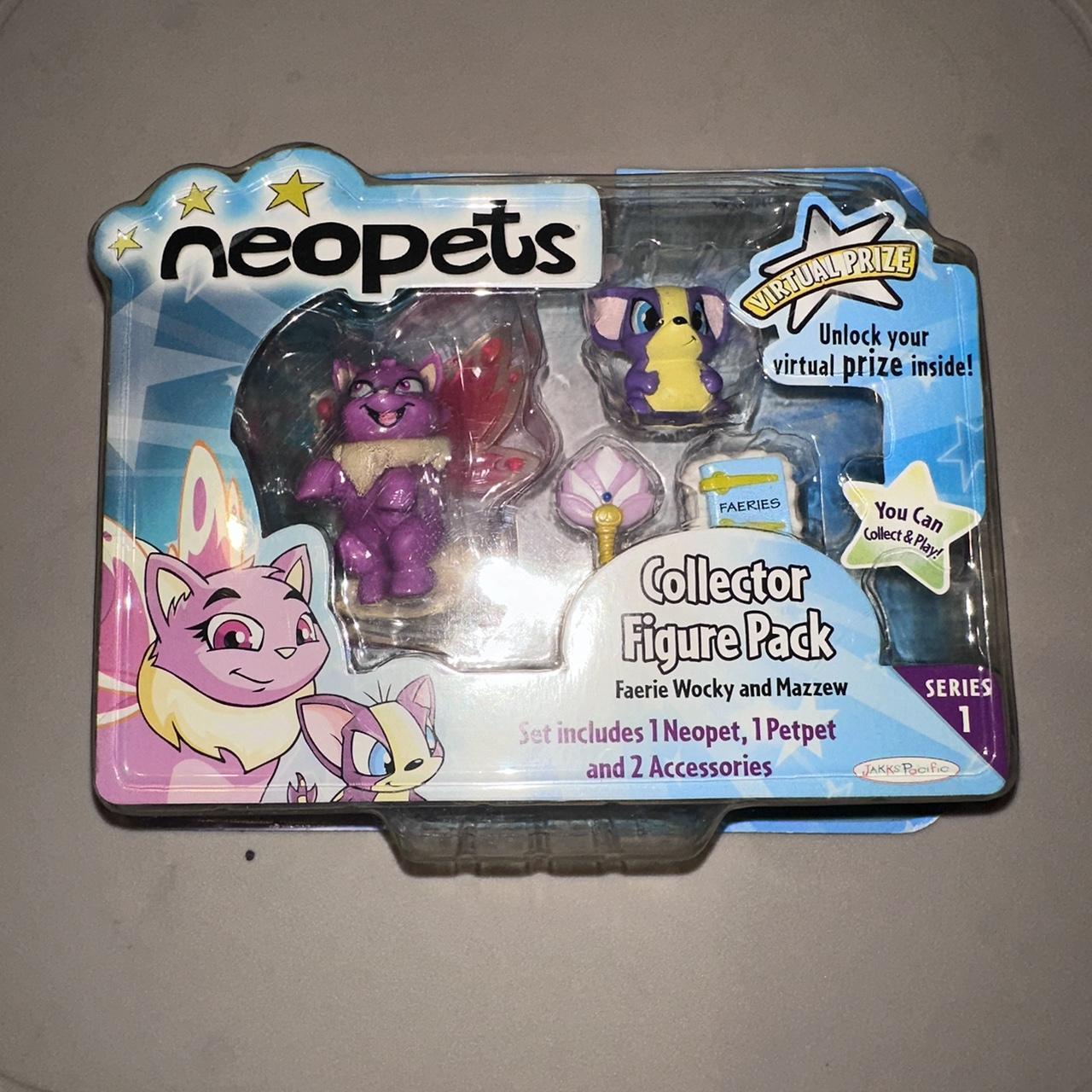 Neopets Collector Figure Pack Series 1 Faerie Wocky... - Depop