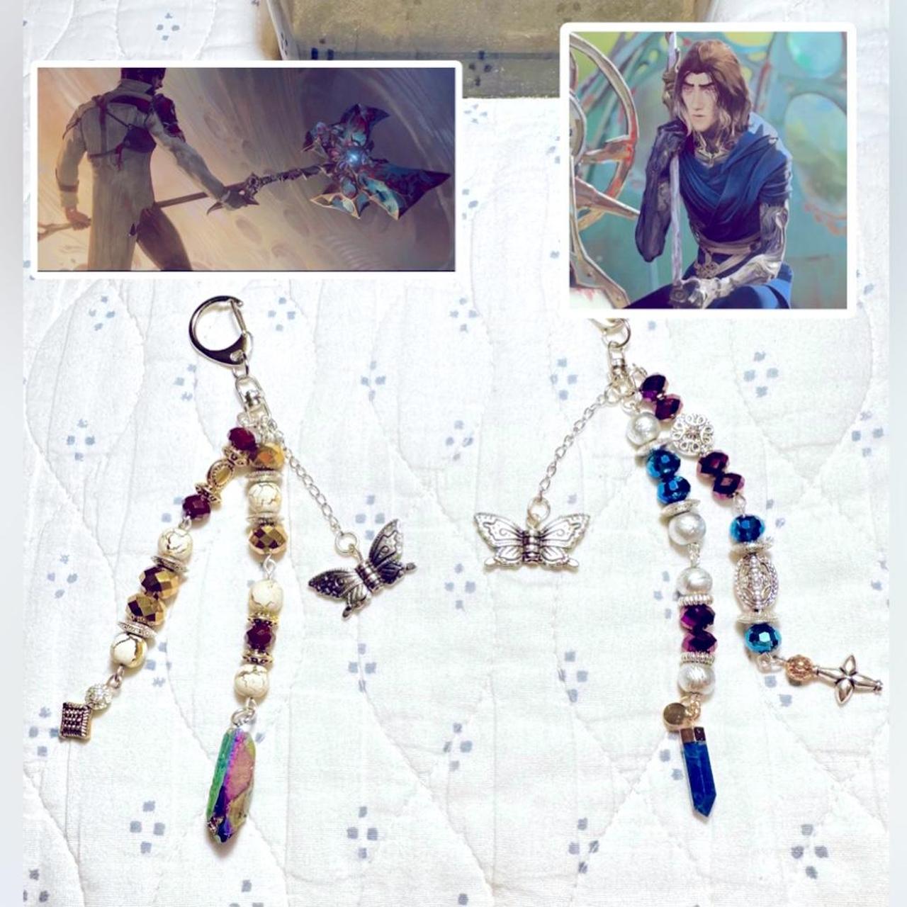 Arcane Inspired Jayce & Viktor Matching Keychains... - Depop