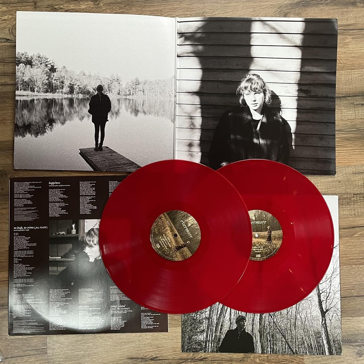 Taylor Swift Folklore red Target exclusive 2 LP... - Depop