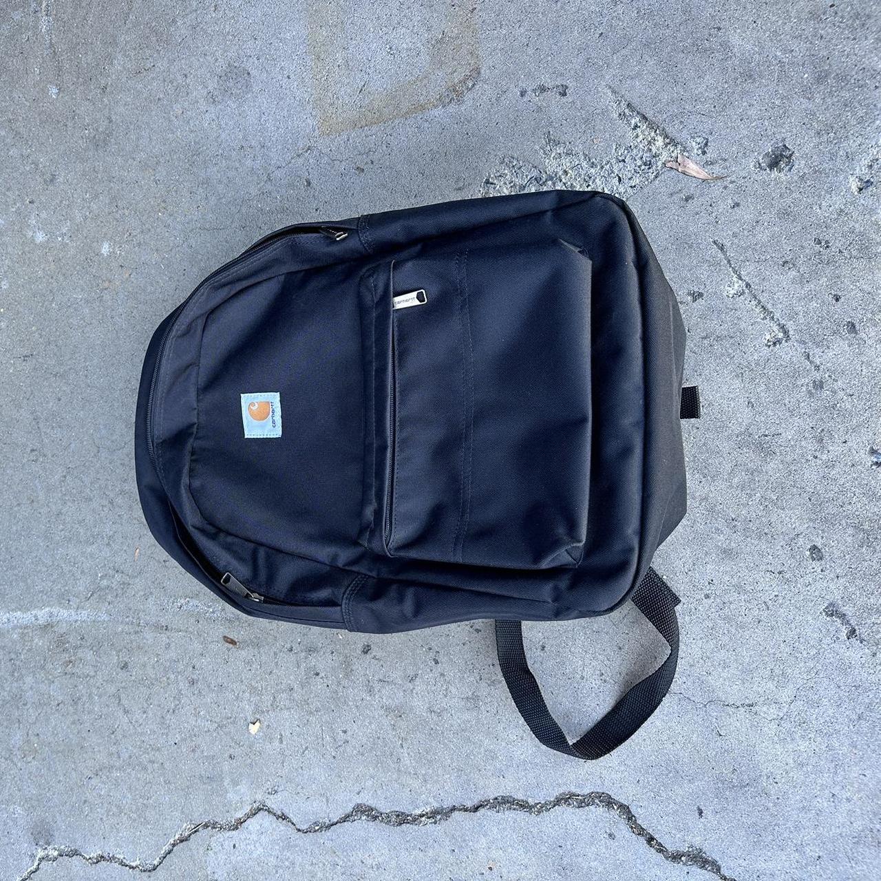 Black Carhartt backpack #backpack - Depop