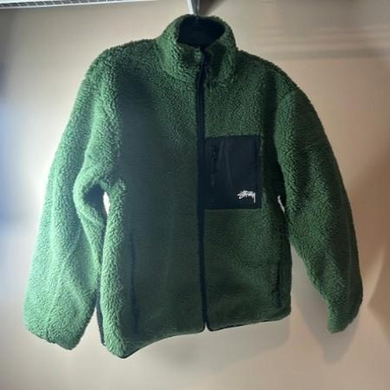 Stussy reversible sherpa 8 ball jacket new - Depop