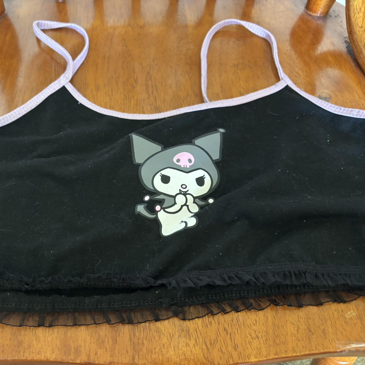 Kuromi size Xl cropped tank I’m a size L 34D and it... | Depop