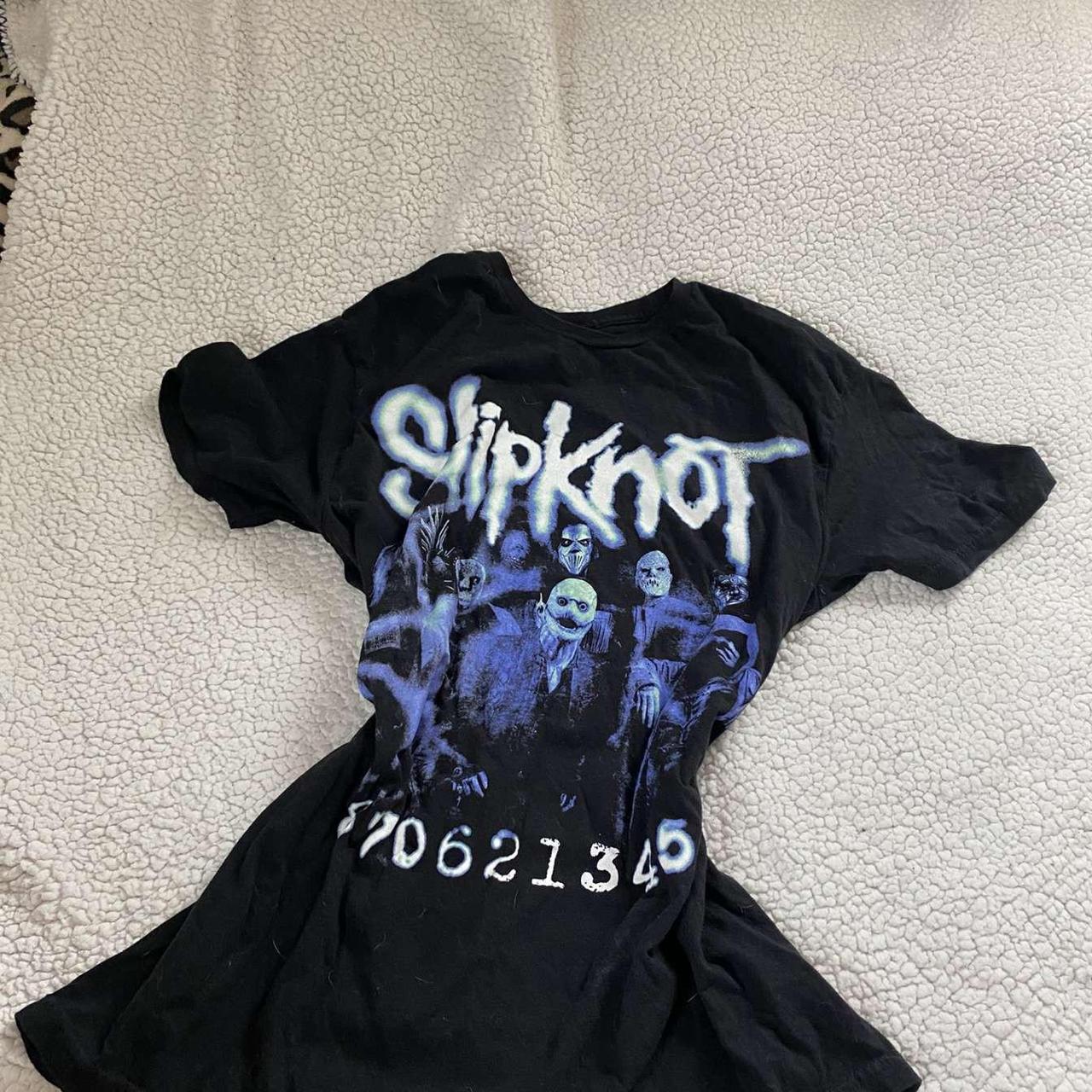 Blue slipknot tee M/L #slipknot #numetal... | Depop