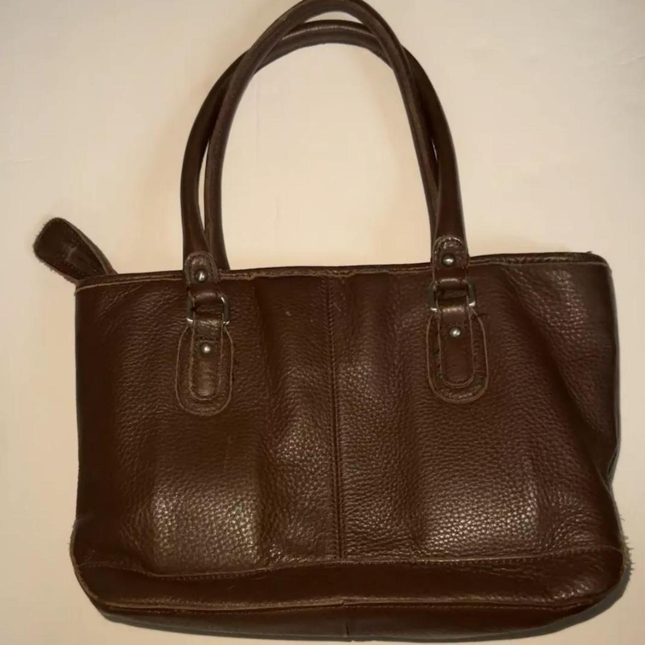 L.L.Bean Tote Bag Brown Leather, Item ID #300088... | Depop