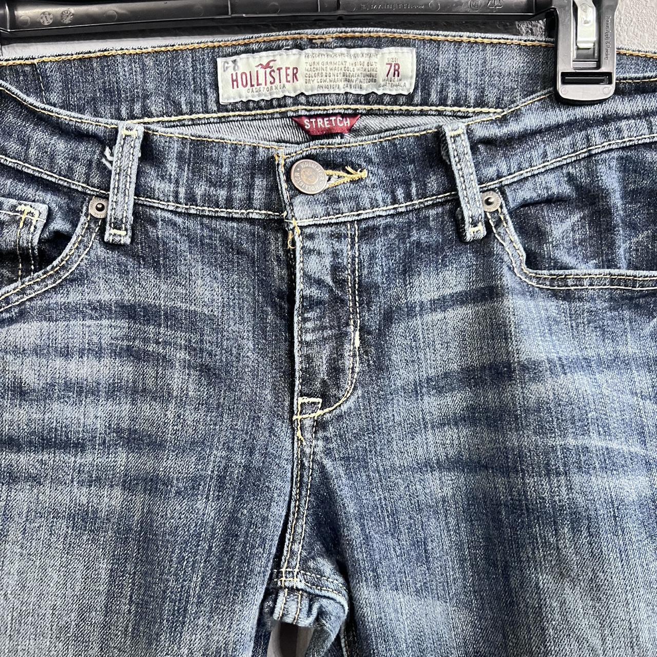 Blue low-rise flare jeans with a relaxed fit #indie... | Depop