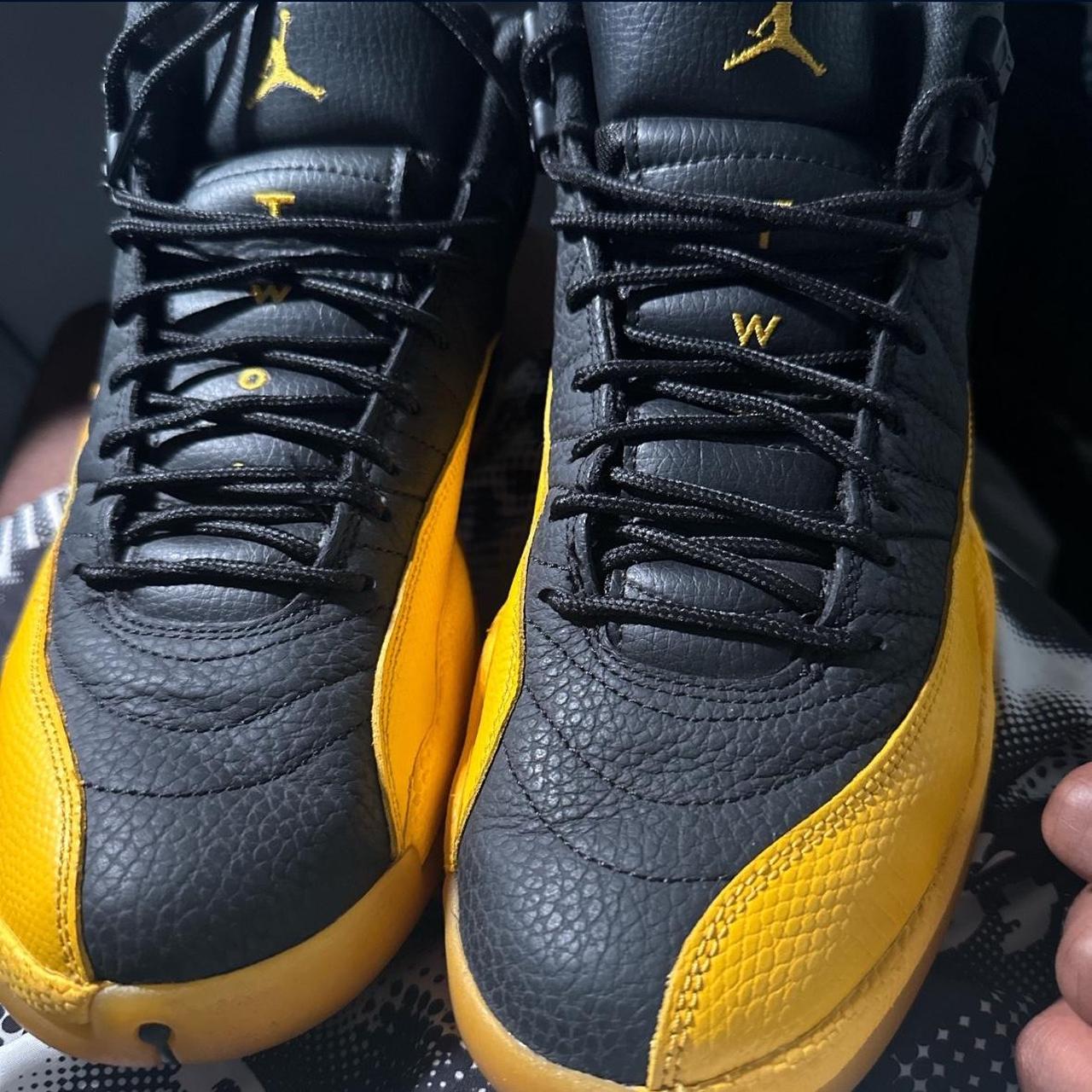 Jordan 12 University Gold Size 9.5 For $75 Good... - Depop