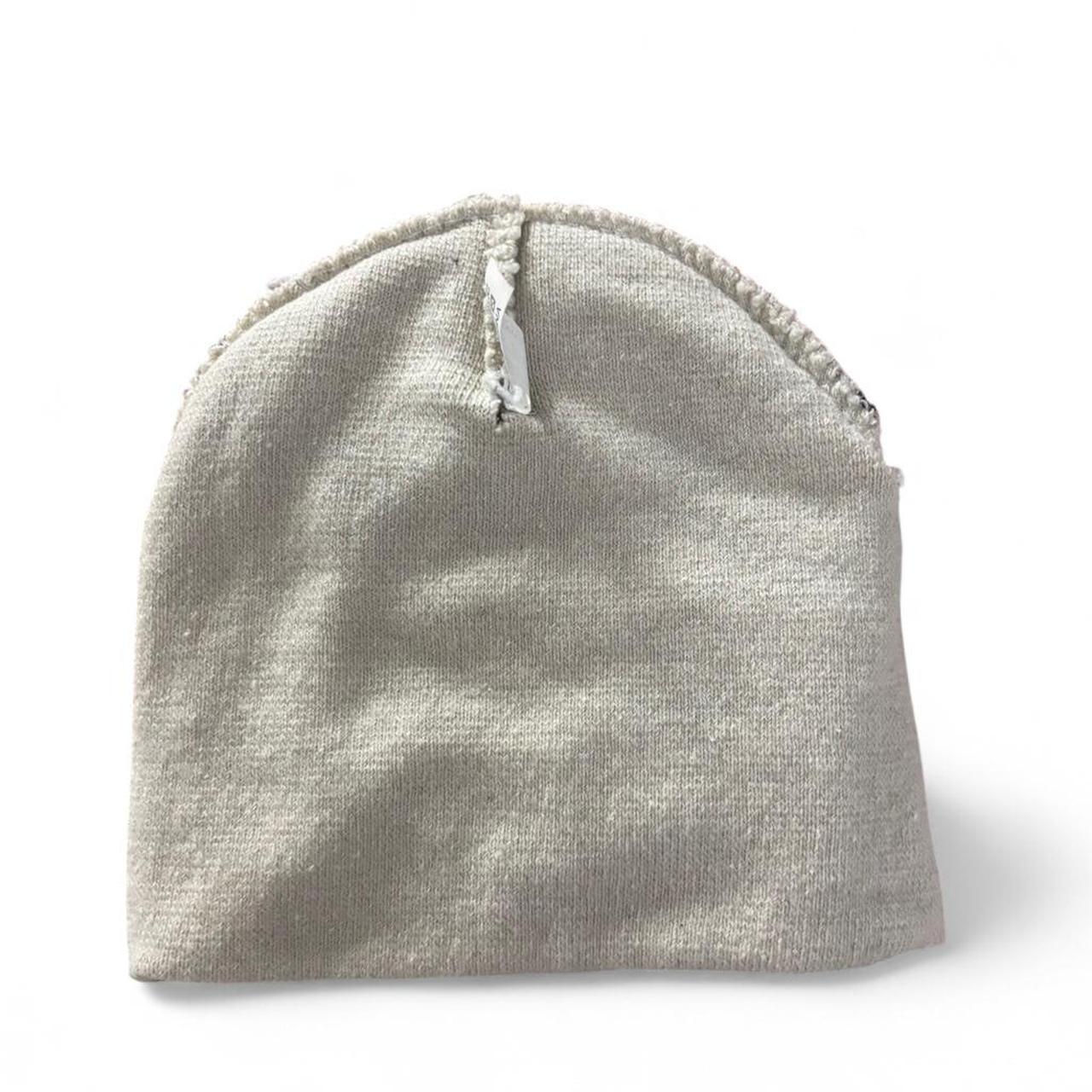 Beige and black spider web beanie #streetwear #y2k... | Depop