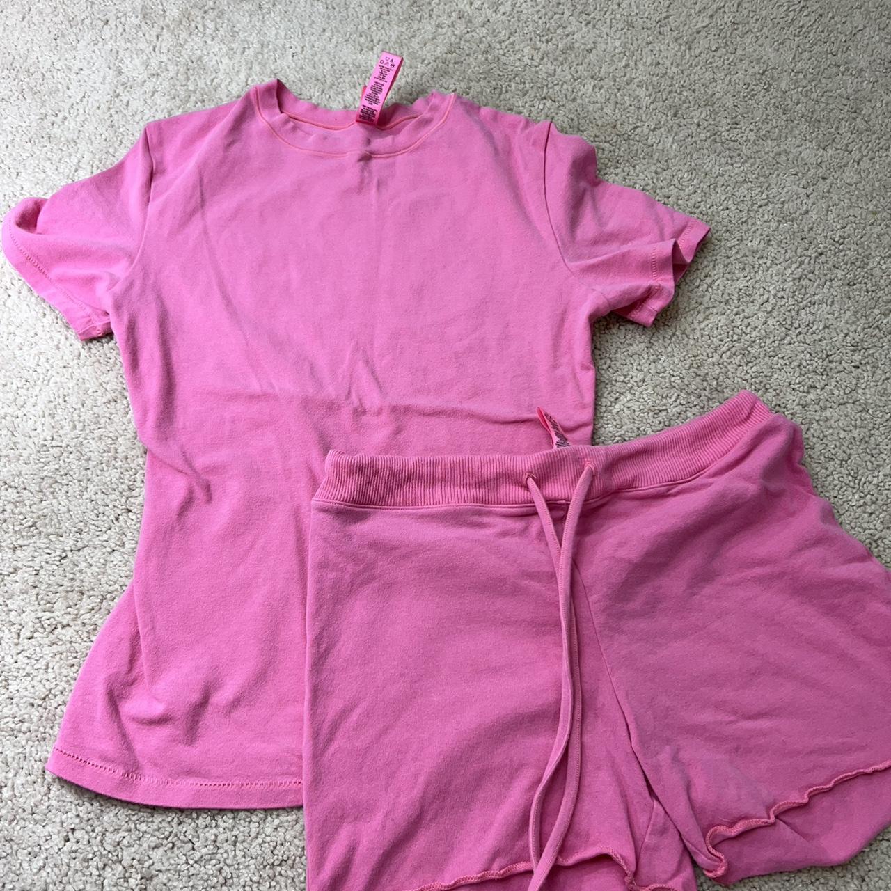 Pink skims set #skims #loungewear #pinkset - Depop