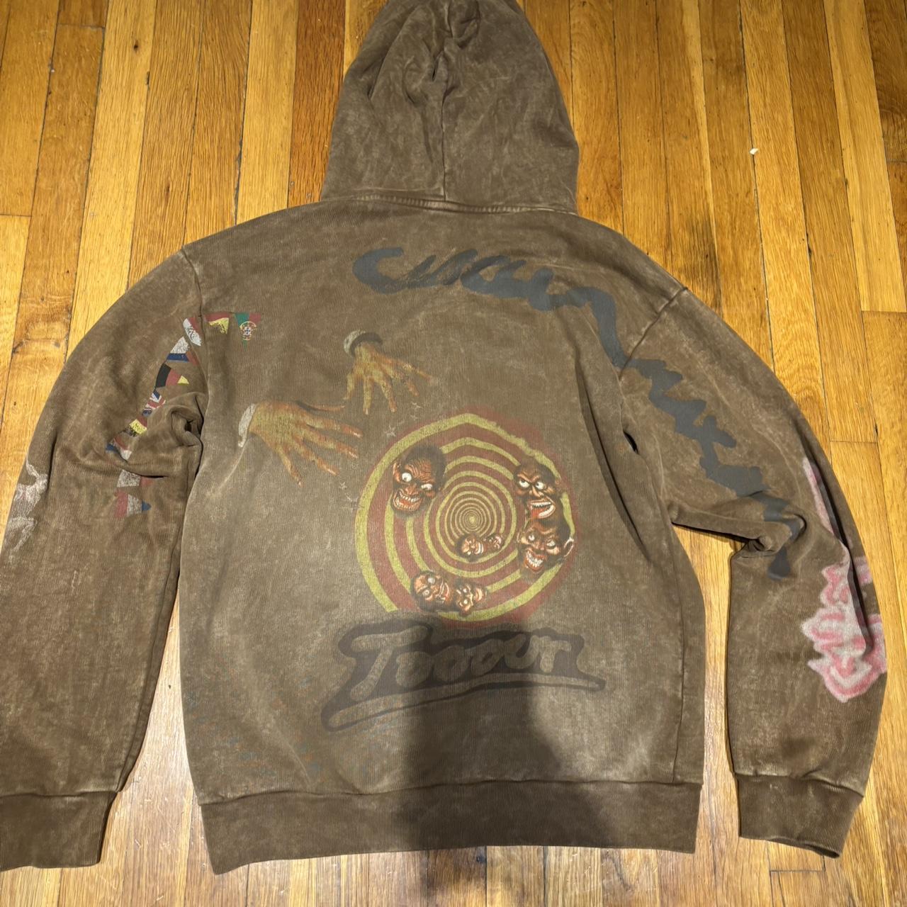 Travis Scott EU leg Utopia tour zip up graphic... | Depop