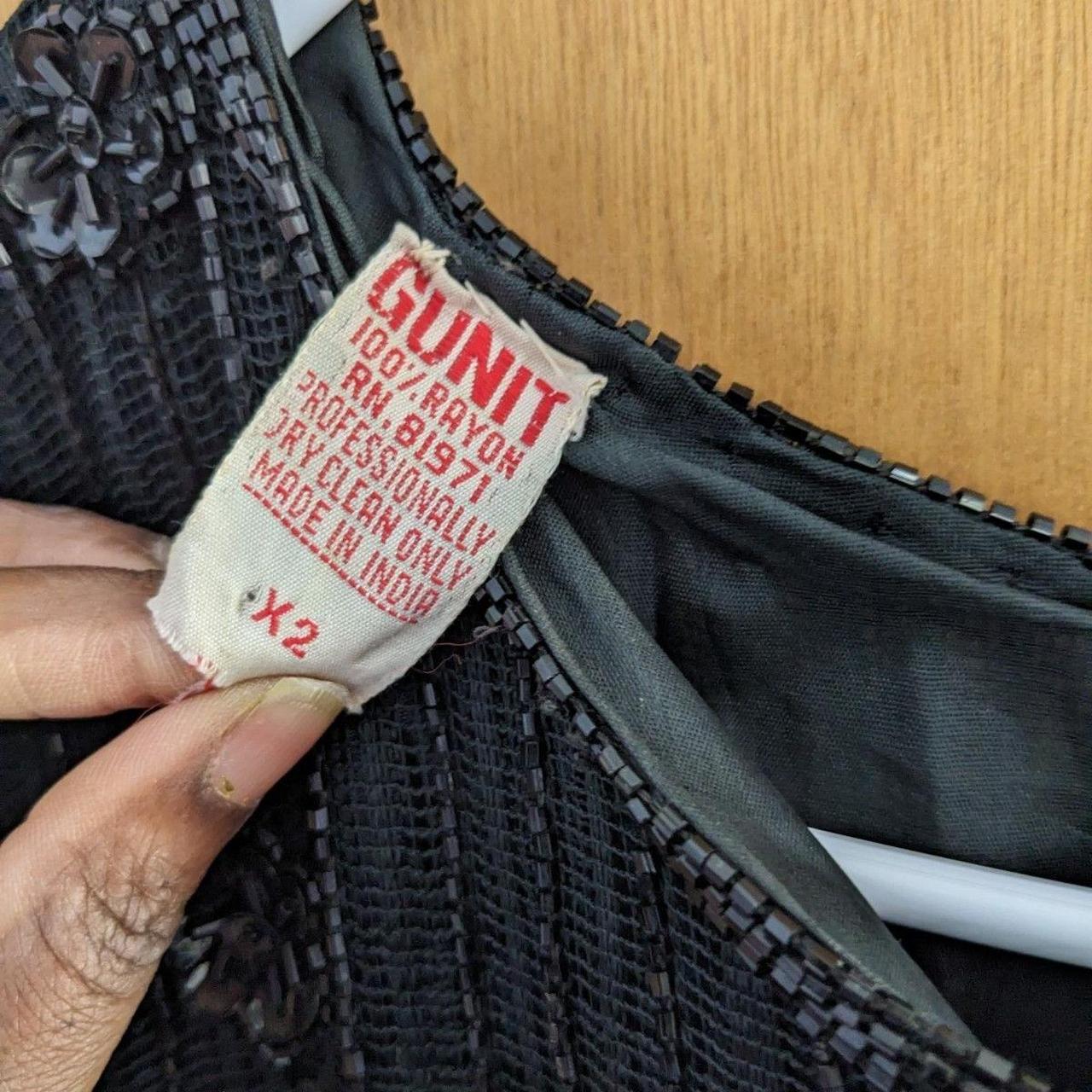 G-Unit Vintage Y2K Flapper Style Black Beaded Sequin... | Depop