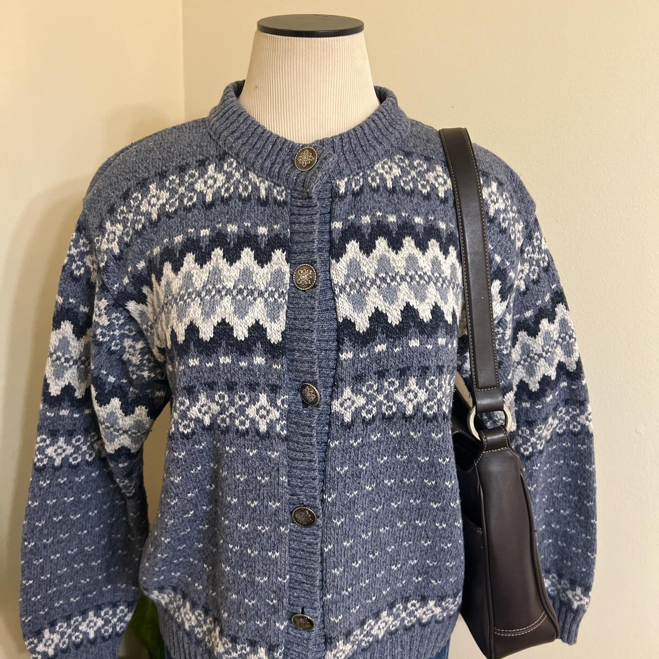 Eddie Bauer Knit Button-down Grandma Cardigan, Size... | Depop