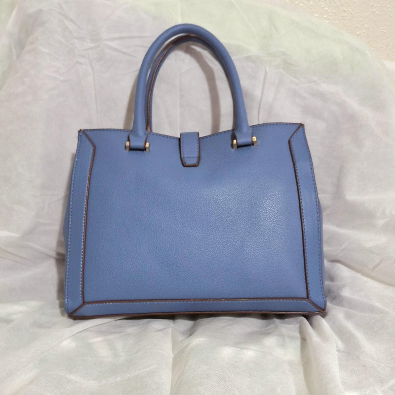 Elemental blue Anne Klein trendy Satchel Handbag... - Depop