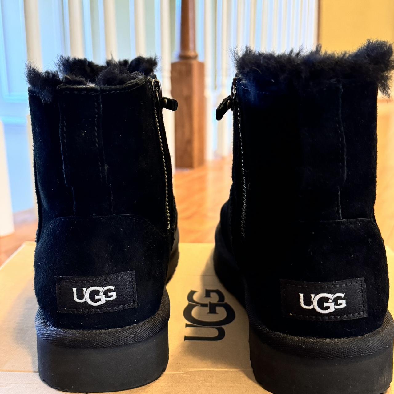 Black UGG Classic Mini Double Zip boots #UGGboots... - Depop