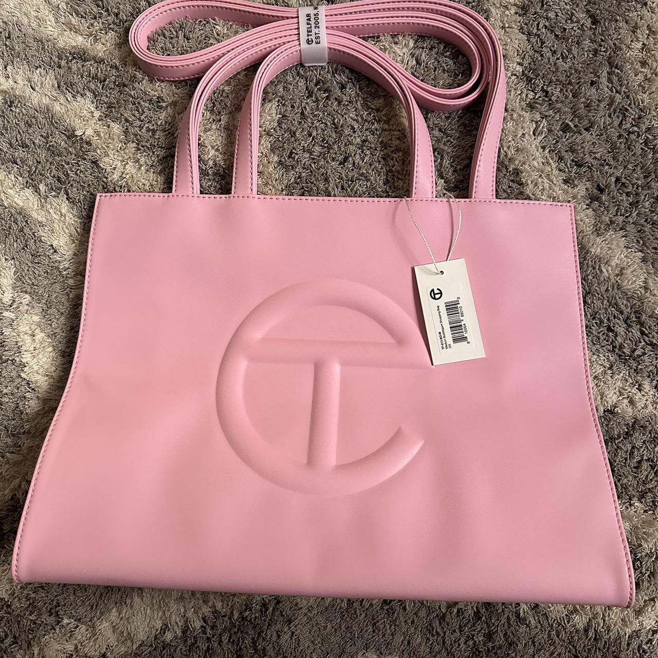 Medium Bubblegum Pink Telfar - Depop