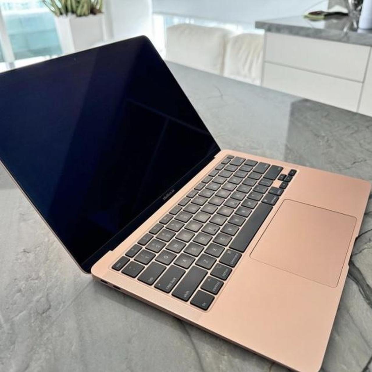Apple MacBook Air 13" in gold and pink #laptops - Depop