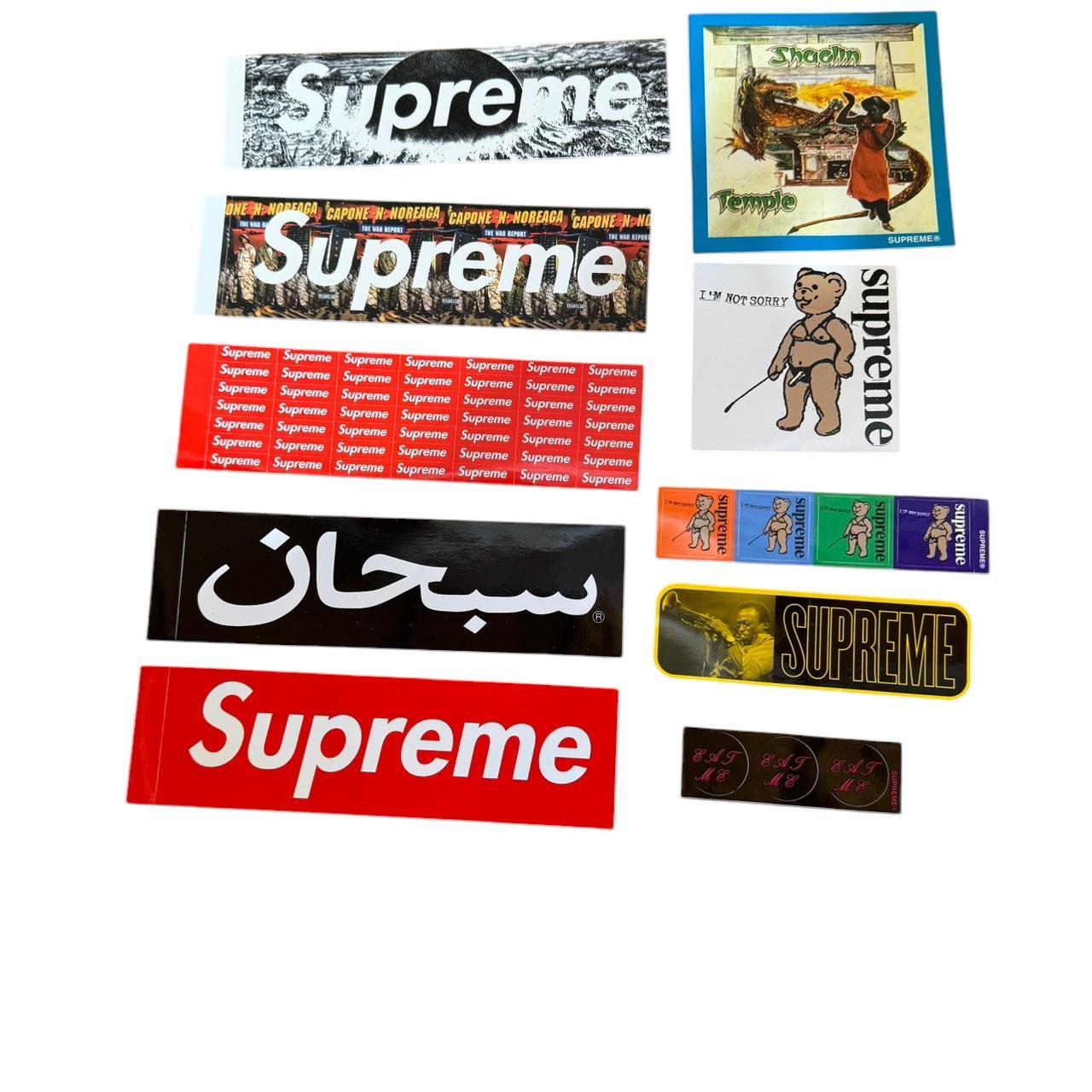 Supreme stickers a bundle of 10 different ones | Depop
