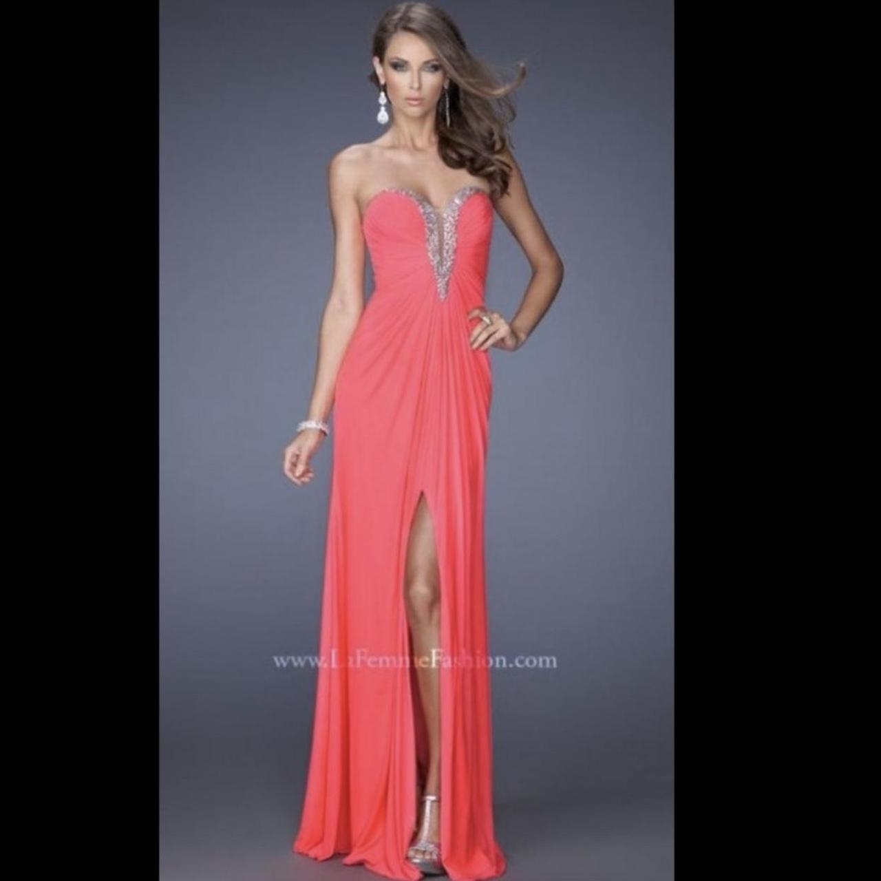 La Femme 19679 Bold Iridescent Gown. Size 2.... | Depop