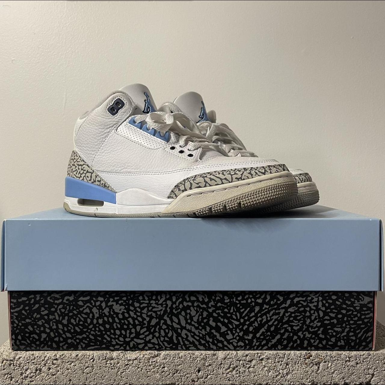 Air Jordan 3 Retro ‘UNC’ Pretty Worn but worn with... - Depop
