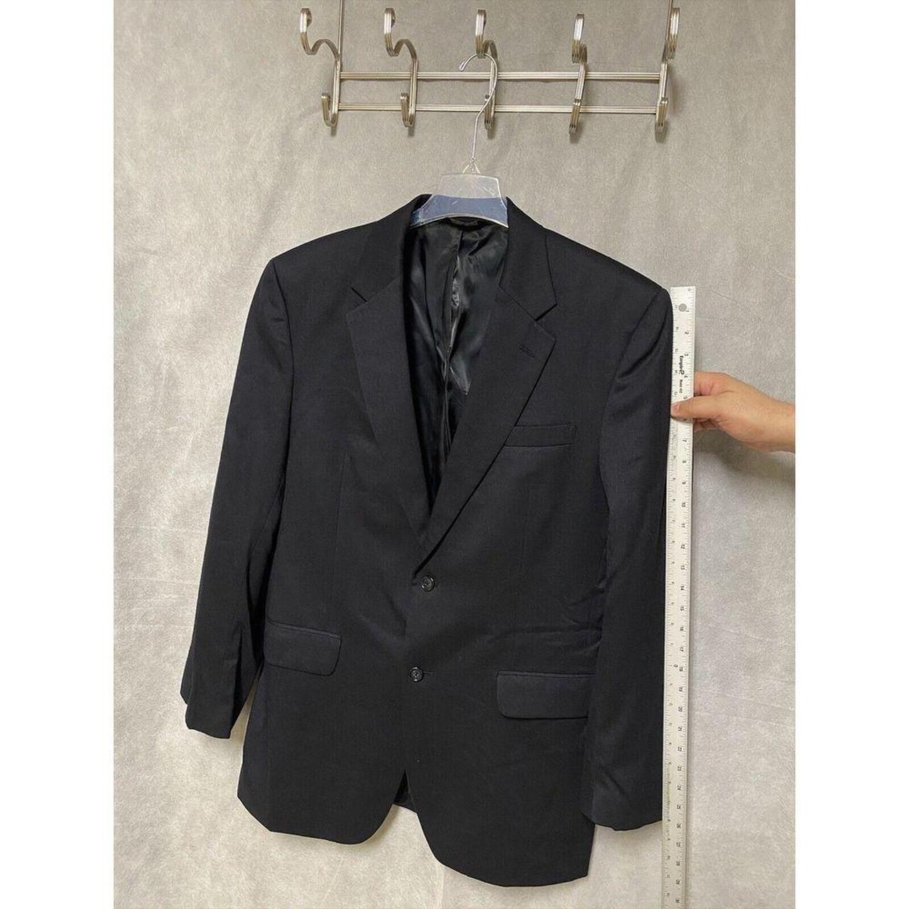 Jos A Bank Suit Men 42L Blue 2 Button Flannel... - Depop