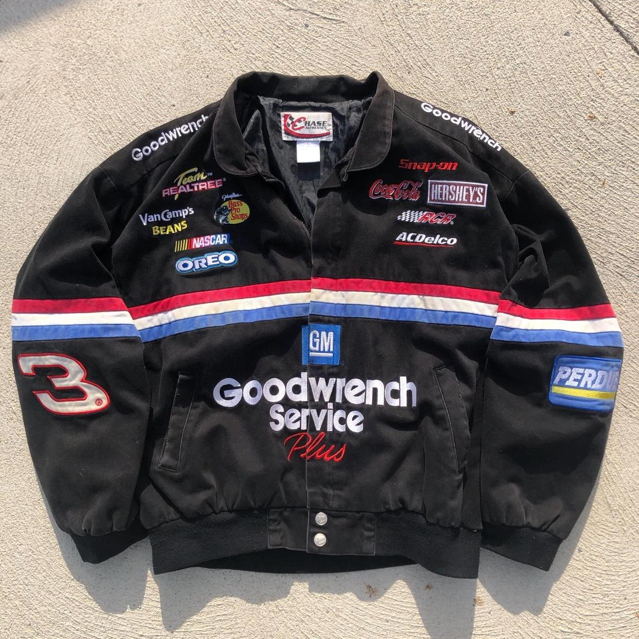 90s Chase Authentics Dale Earnhardt NASCAR Jacket... | Depop