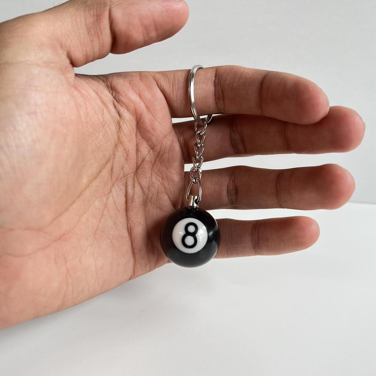 y2k vintage style 8ball keychain brand new this... - Depop