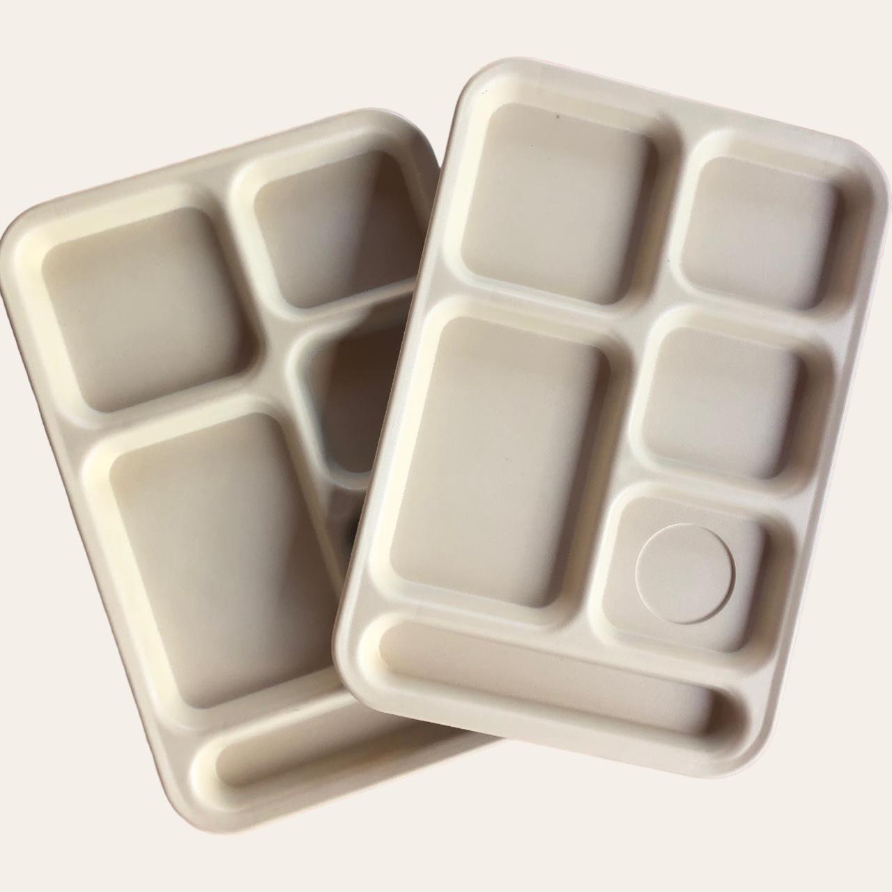 Set of 2 divided cafeteria trays by Cambro🥪 These... - Depop