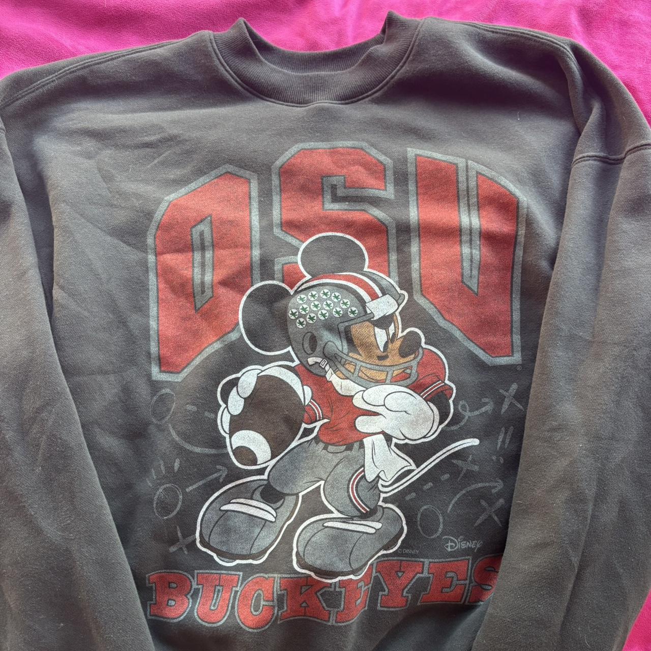 Hollister Ohio State Mickey Mouse Crewneck size... | Depop