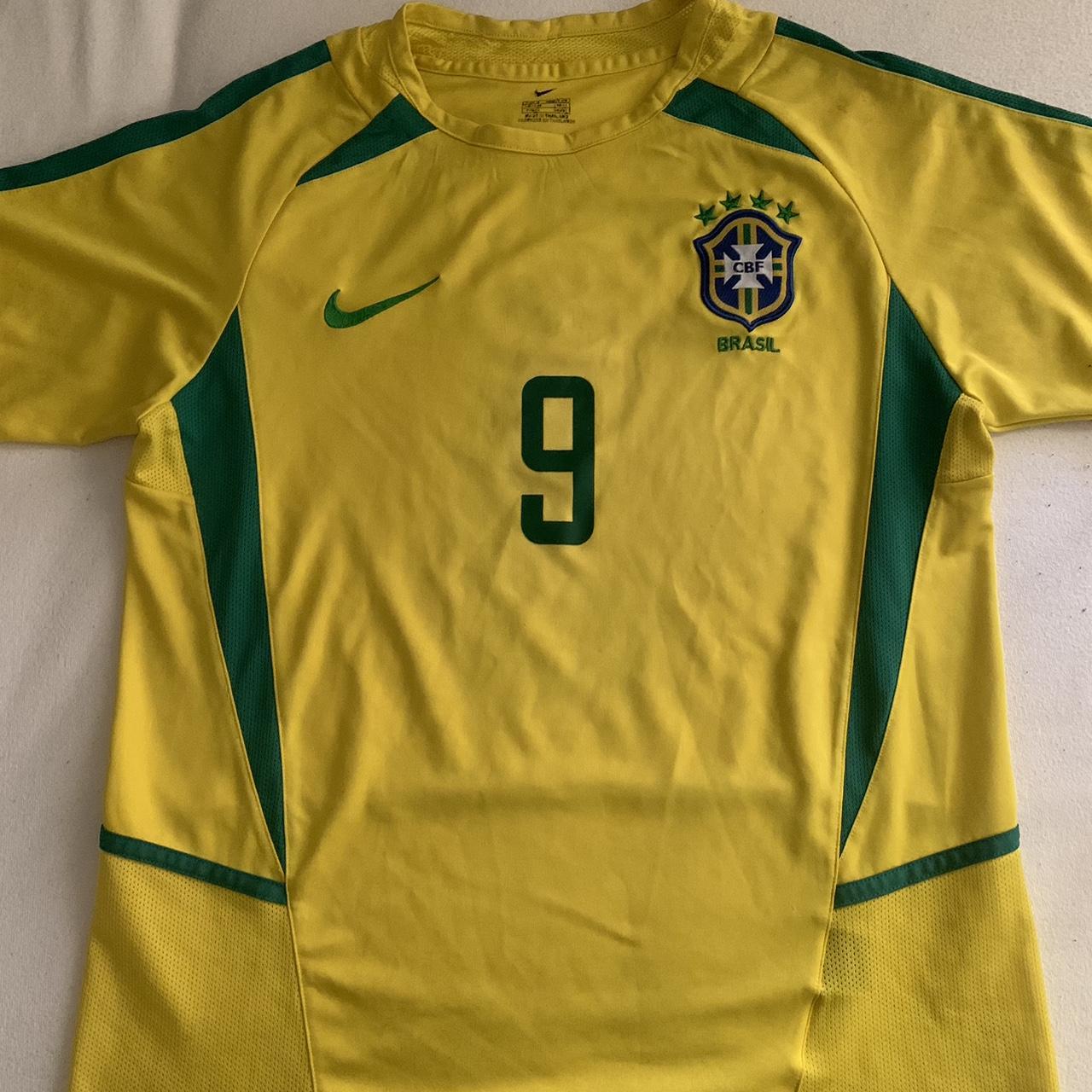 Brazil jersey 2002 World Cup r9 Ronaldo #9... - Depop