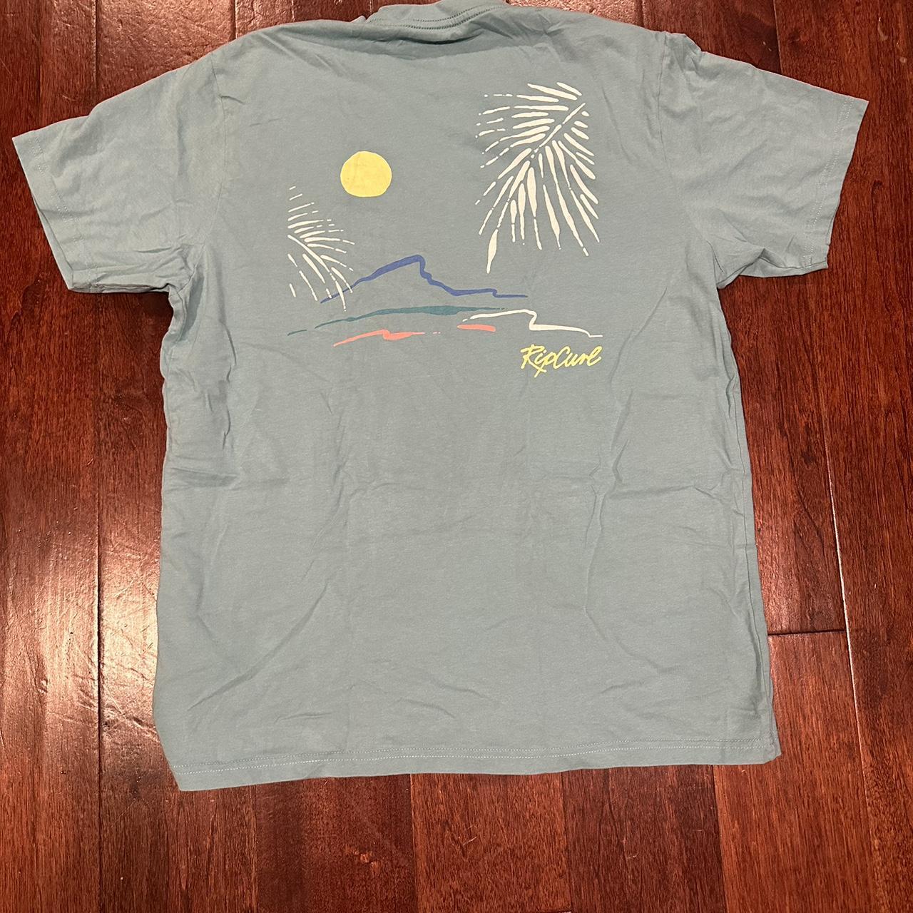 Rip Curl tee, cool design, fairly colorful, great... - Depop