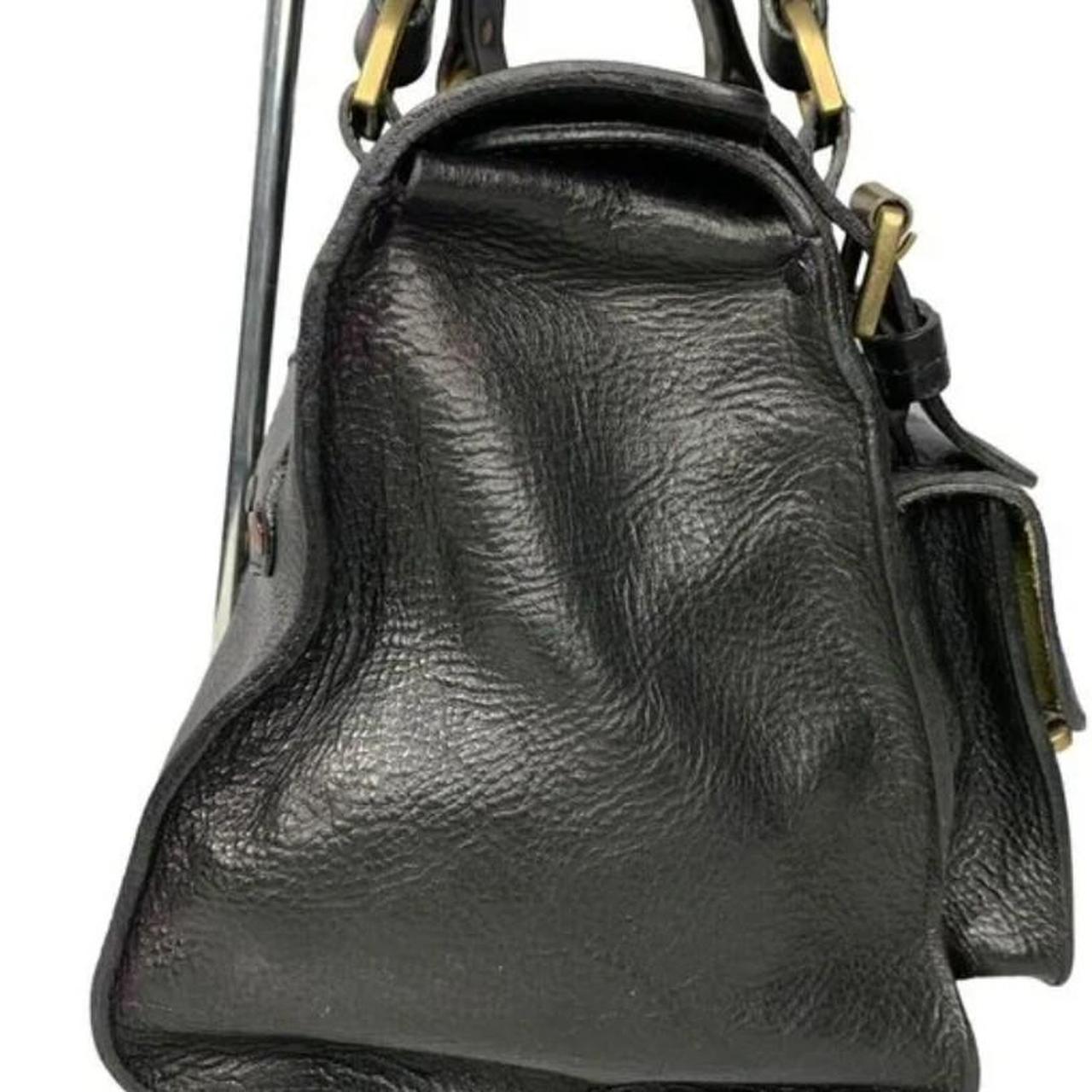Mulberry Roxanne Vintage Black Leather Handbag Purse... - Depop