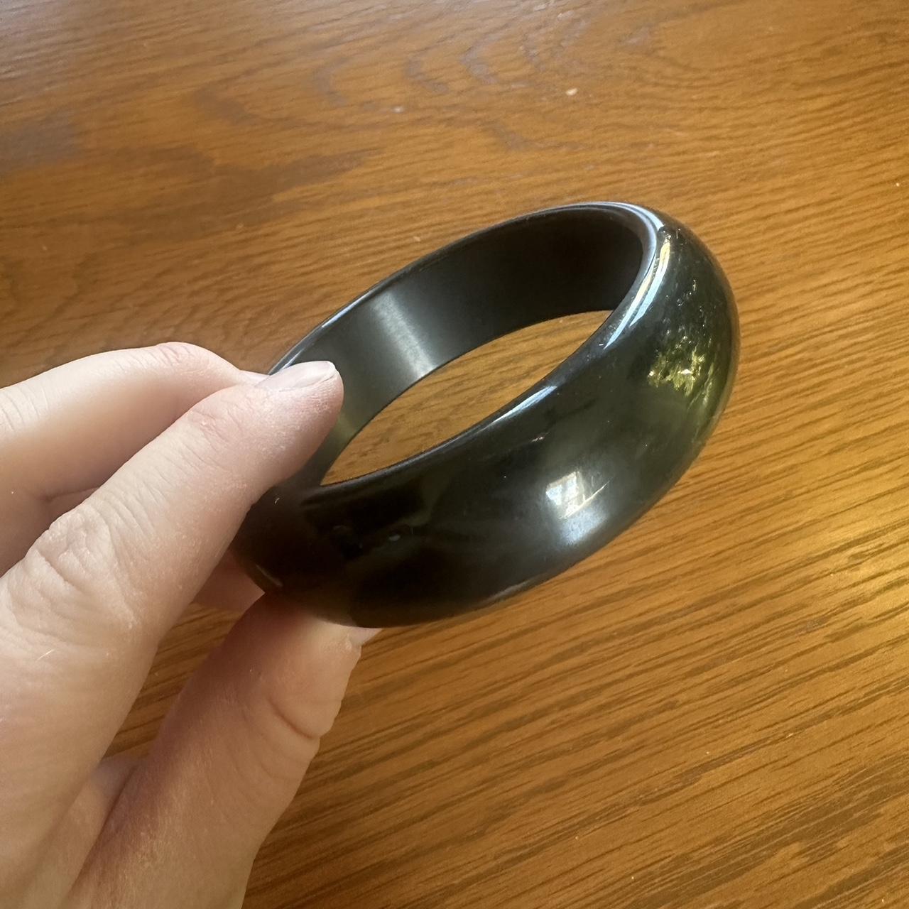 Black bangle bracelet | Depop