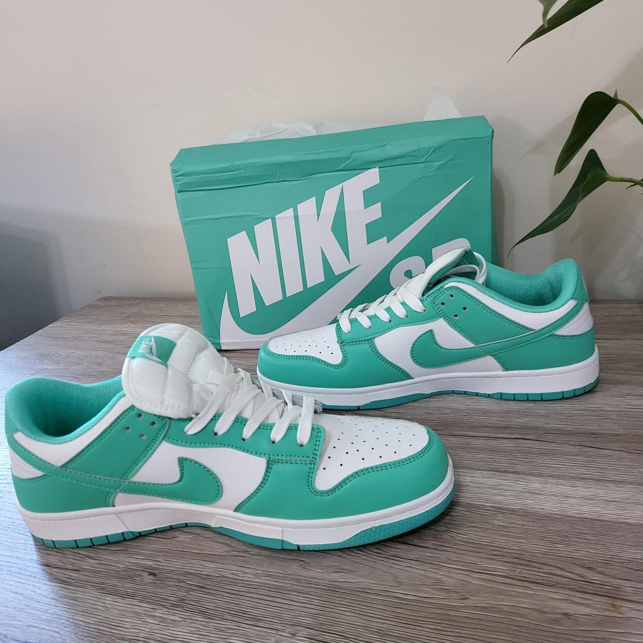 Nike Low dunks in mint green size UK9 with... | Depop