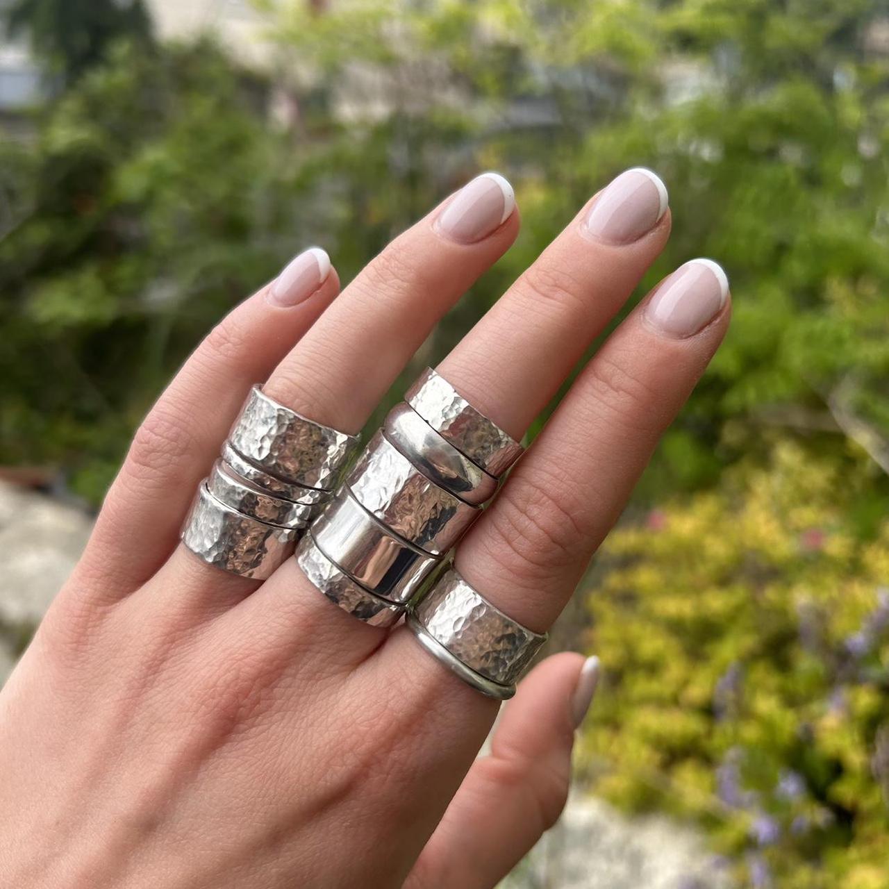 Various handmade sterling silver rings for sale ! 💍... - Depop