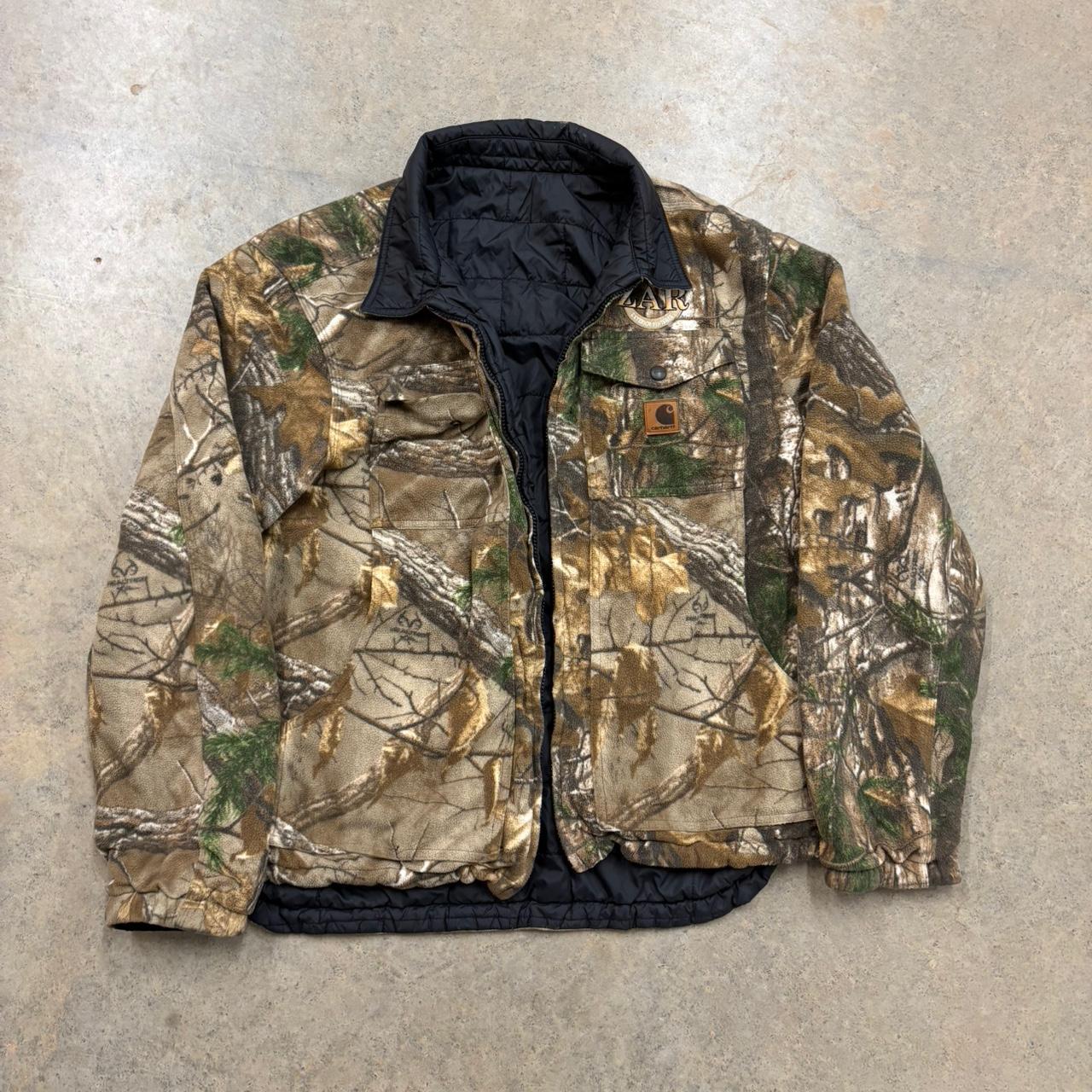 Carhartt camo fleece jacket , great for layering, no... - Depop