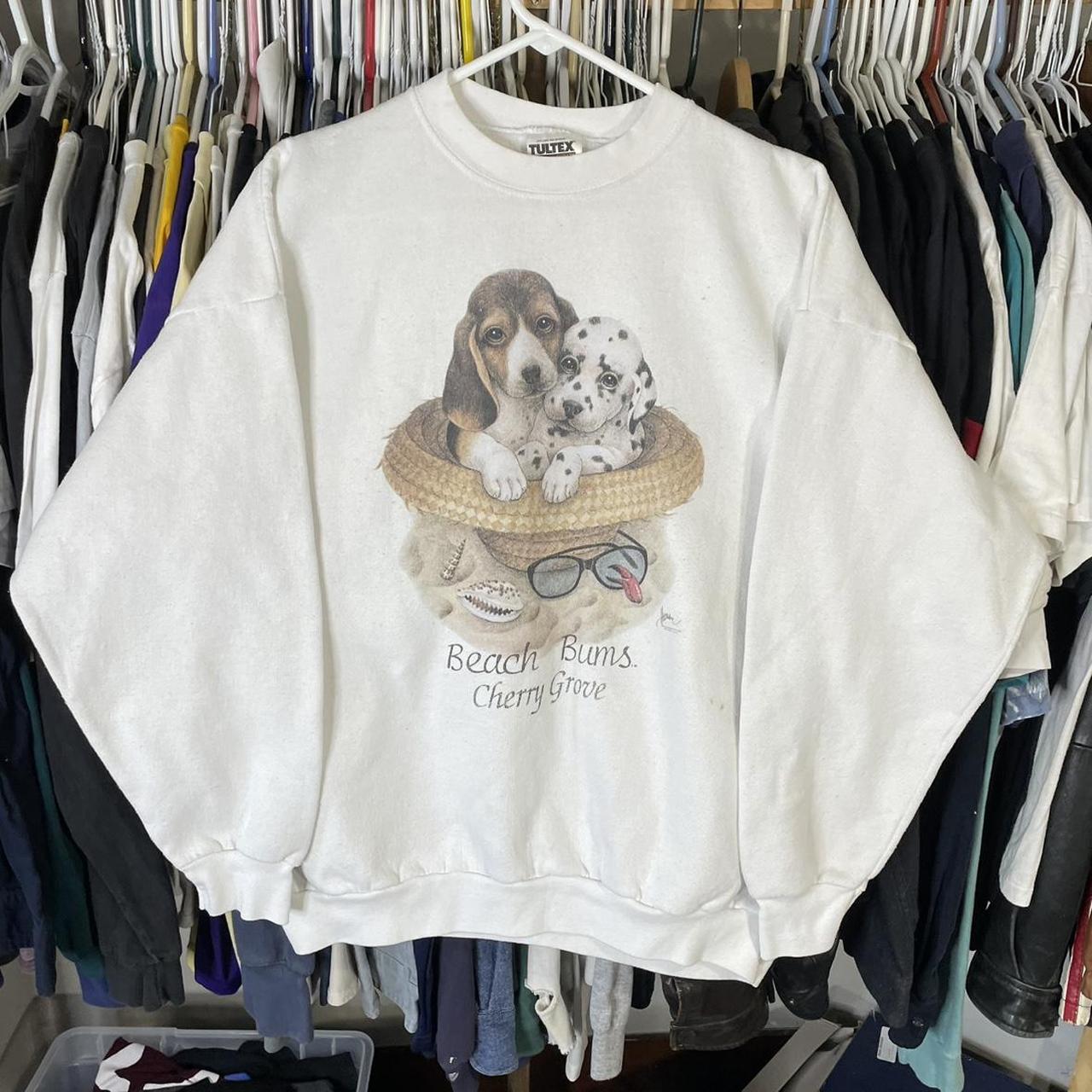 Vintage xl made in USA dog crew neck - Depop