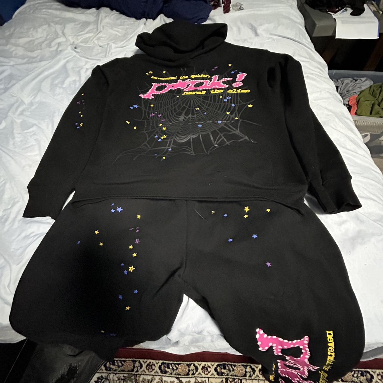 black sp5der set #sp5der | Depop