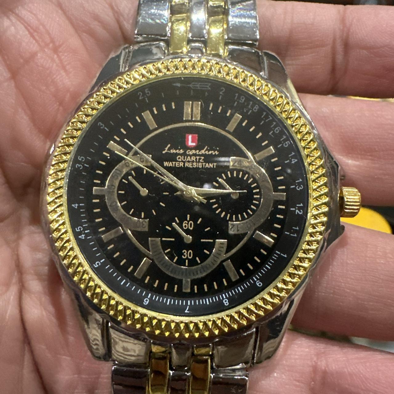 Running Luis Cardini Mens Quartz Wristwatch Working... - Depop