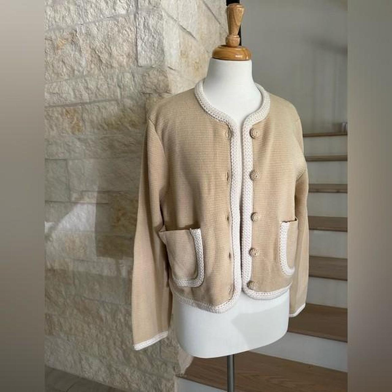 Sezane Auguste Jacket Cream - Depop