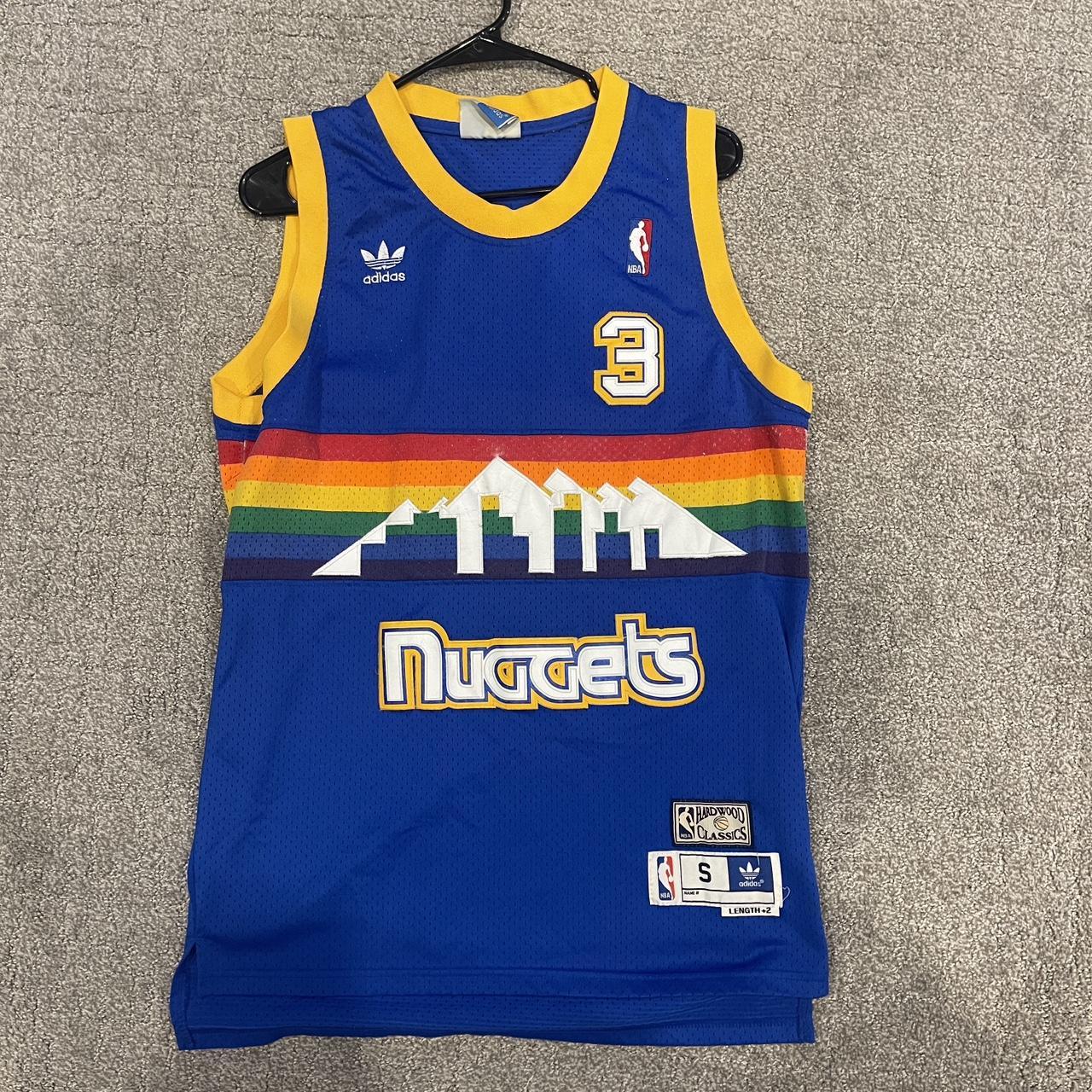 Allen Iverson Adidas Denver Nuggets Rainbow jersey #NBA - Depop