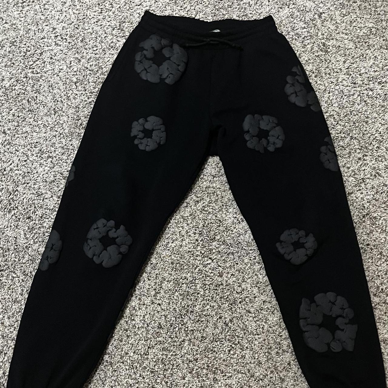Denim Tears all black sweatpants Brand new | Not... - Depop