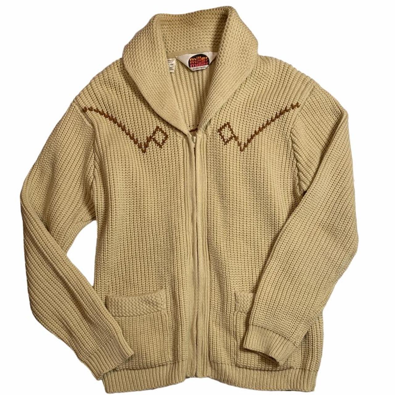 Vintage Men’s 1960s/1970s Cowichan sweater by... - Depop