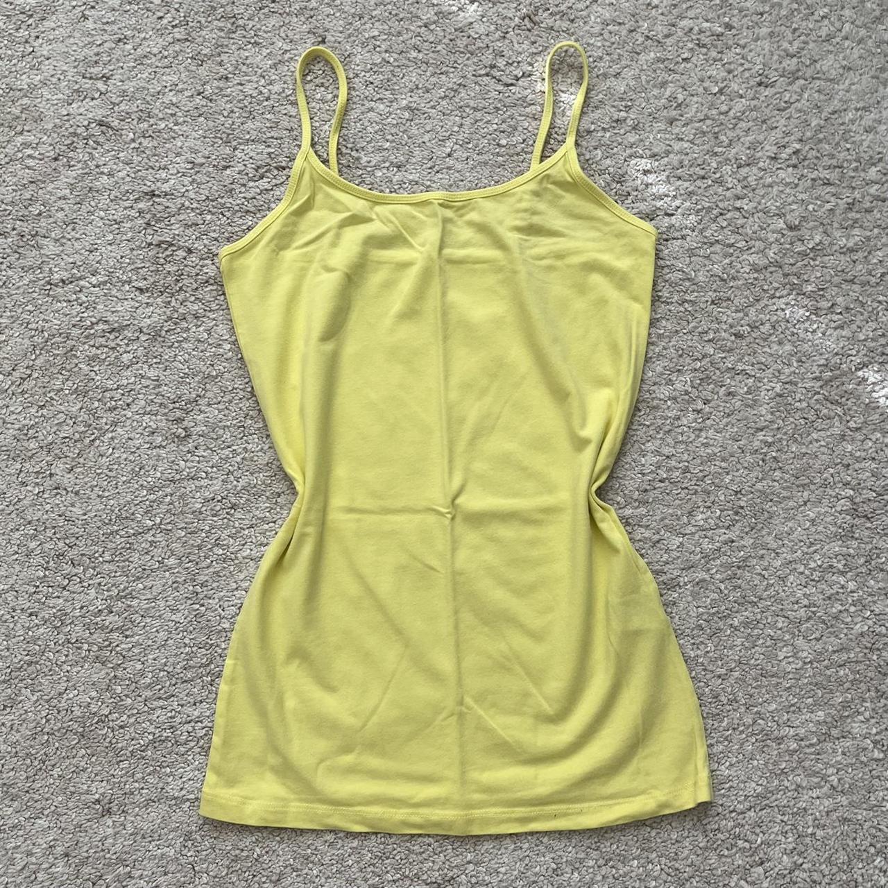 forever 21 yellow cami tank top - lighty worn - back... - Depop