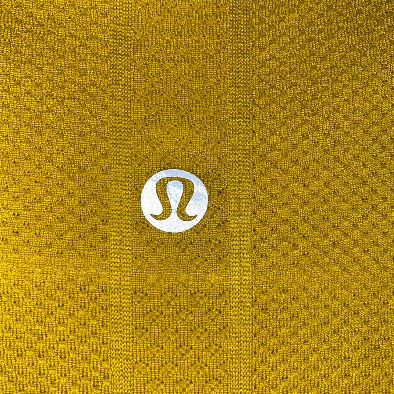 dark yellow lululemon short sleeve swiftly tech... - Depop