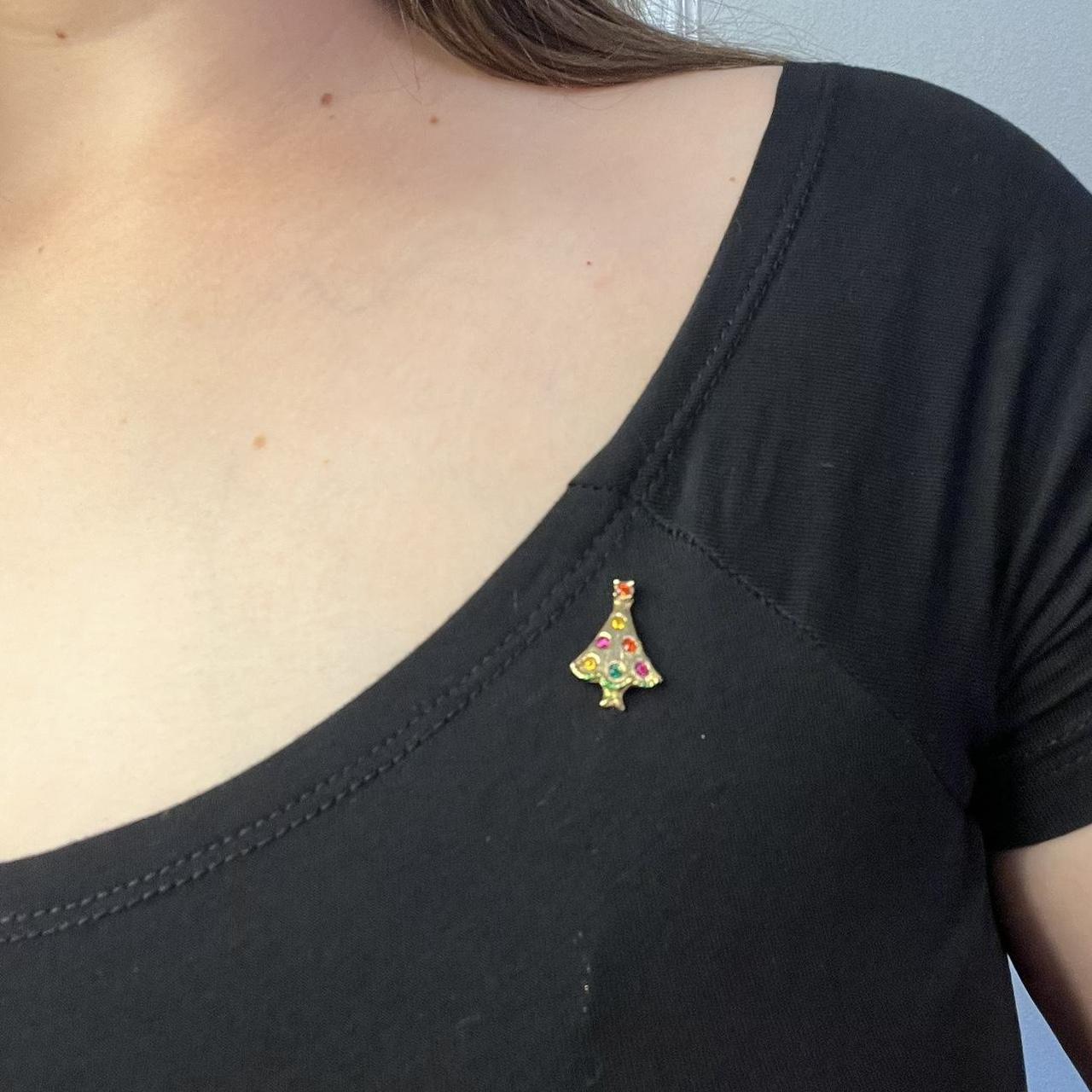 Vintage Christmas tree lapel pin. Bundle to save!... - Depop