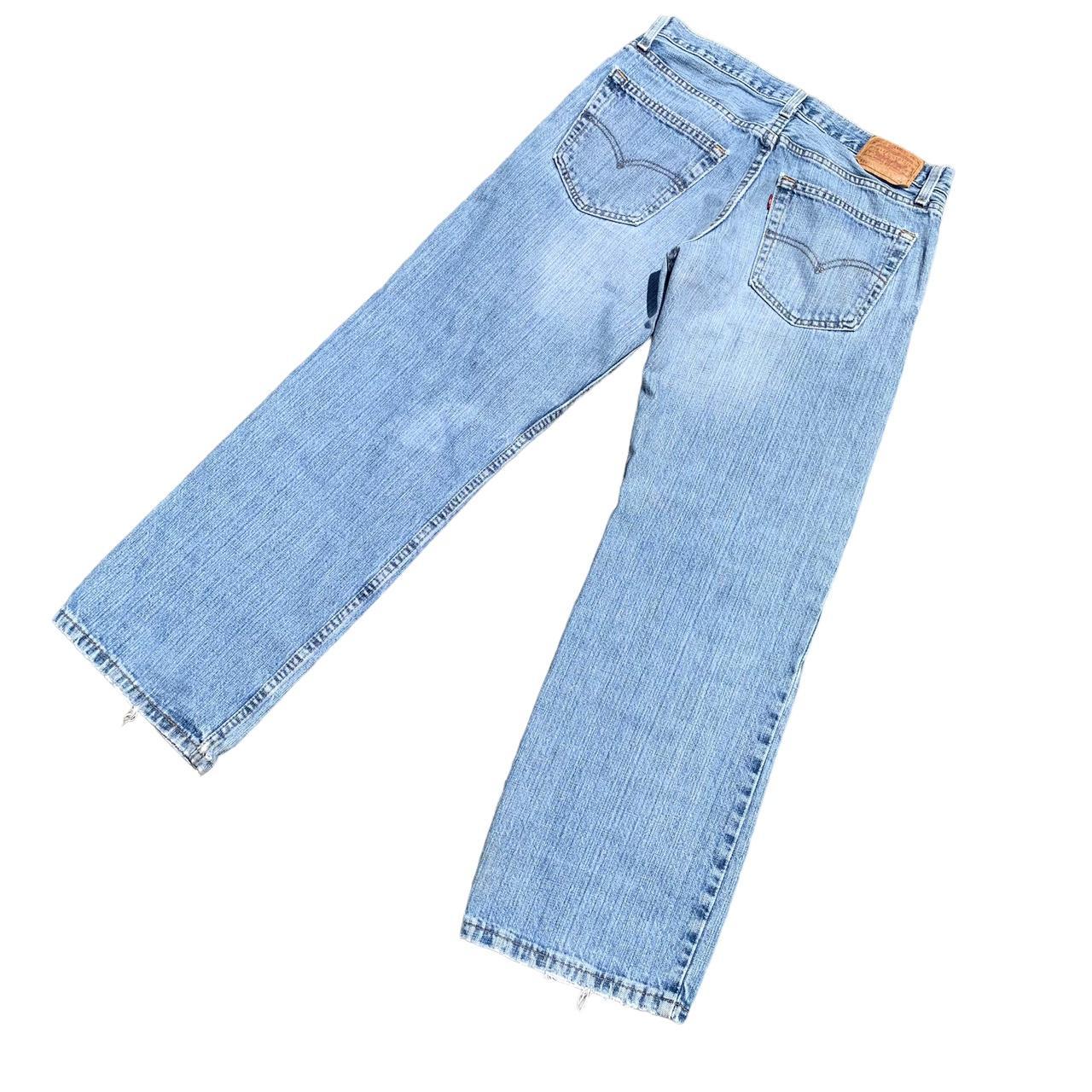 Vintage Levi’s 529 Low Rise Straight Fit Faded Blue... - Depop