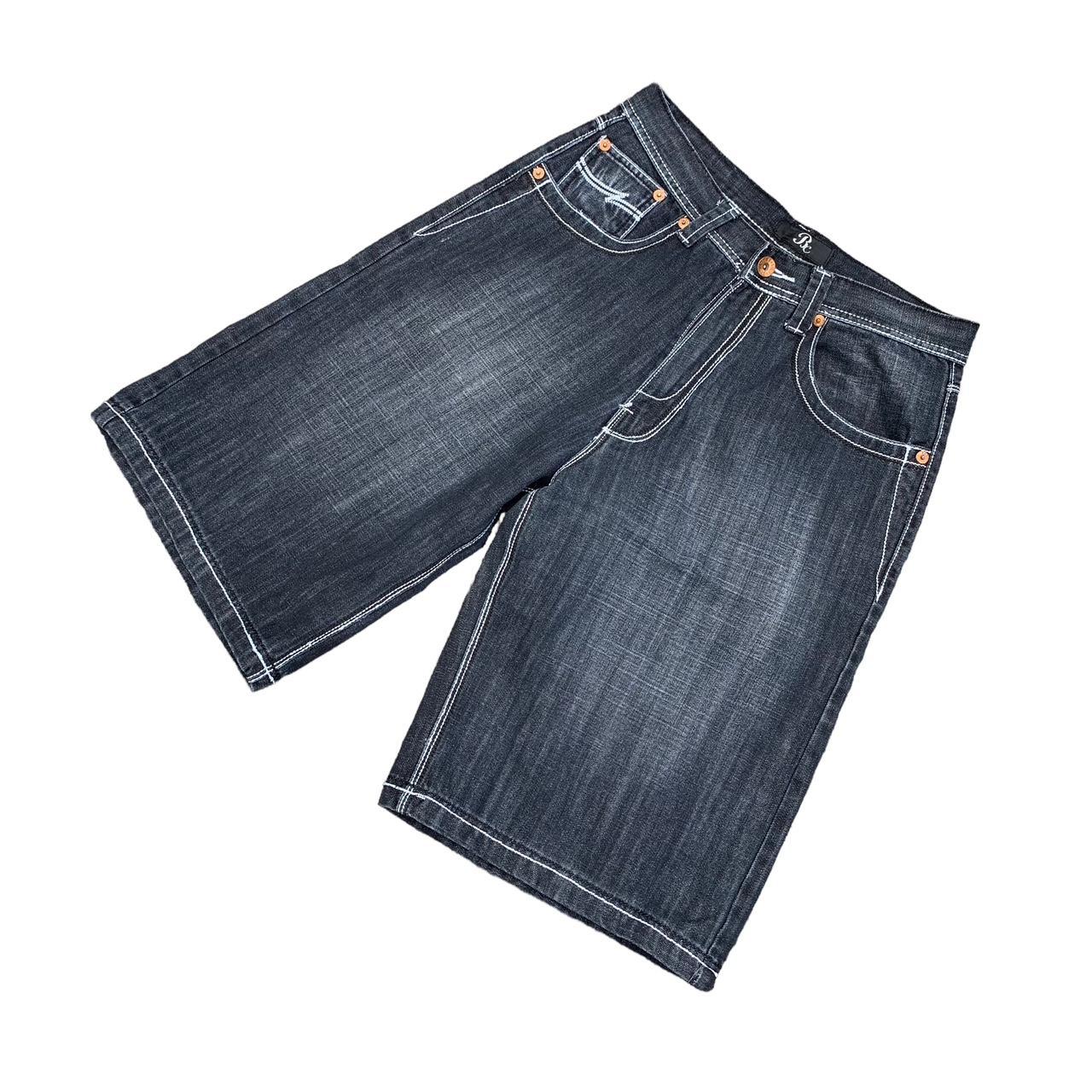 Basic Code Faded Black Wash Baggy Fit Men’s Denim... - Depop