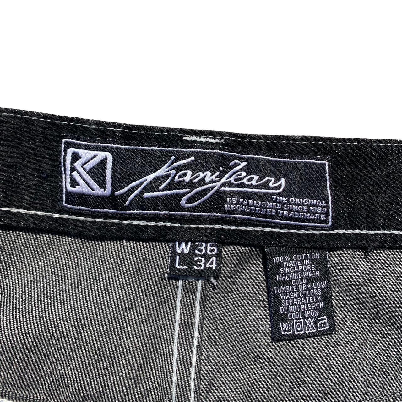 Vintage 90s Karl Kani Jeans Baggy Fit Black Denim... - Depop